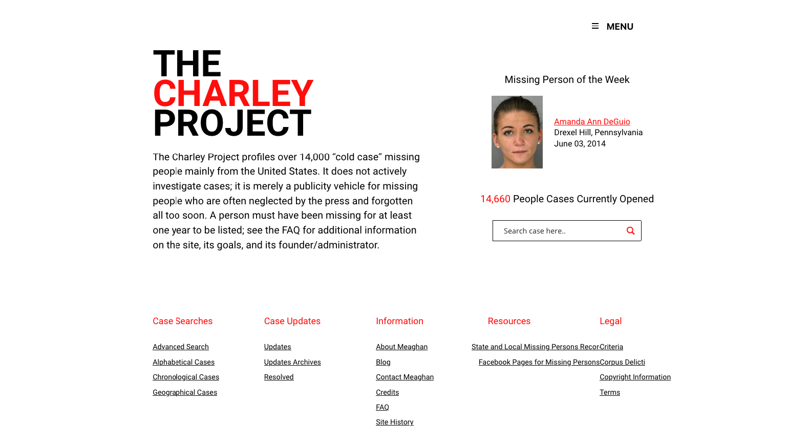 The Charley Project - Find My Parent